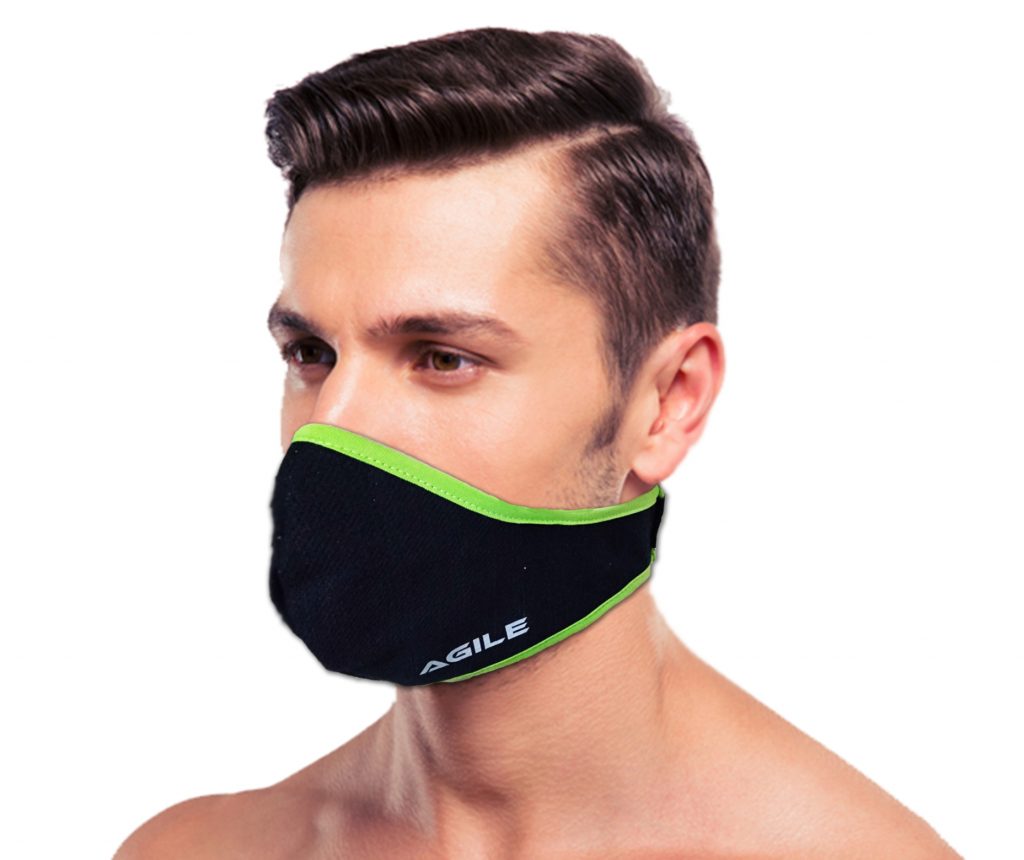 Adjustable Velcro Face Mask – Lime
